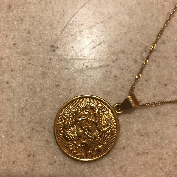 Jewelry | Circle Dragon Medallion | Poshmark